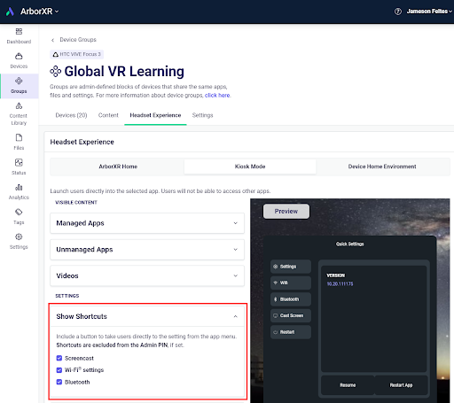 How to Enable Kiosk Mode on Your VR Headset | ArborXR